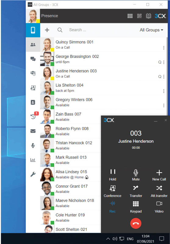 Wie verbinde ich Gespräche mit der 3CX Desktop App? - 3CX VOIP Cloud ...